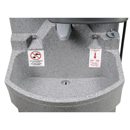 PolyJohn Portable Hand Washing Sink, Heated Water, GrandStand PSW1-2100 ...
