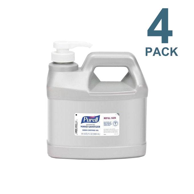 Purell Advanced Hand Sanitizer Refreshing Gel 1/2 Gallon Pump Bottle ...