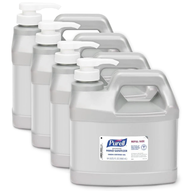 Purell Advanced Hand Sanitizer Refreshing Gel 1/2 Gallon Pump Bottle ...
